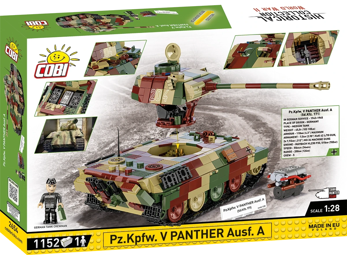 Pz.Kpfw. V Panther Ausf. A (COBI-2654) \ Tanks and vehicles \ Cobi.eu